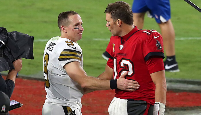 Brady vs Brees - wer gewinnt? Stats, H2H & Wettquoten